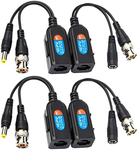 MEIRIYFA Convertisseur RF vers RJ45, adaptateur coaxial vers Ethernet F femelle vers RJ45 mâle ...