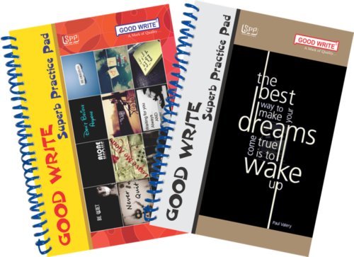 Good Write A4 Spiral Note Book, 200 Pages, Pack of 5 : Amazon.in ...