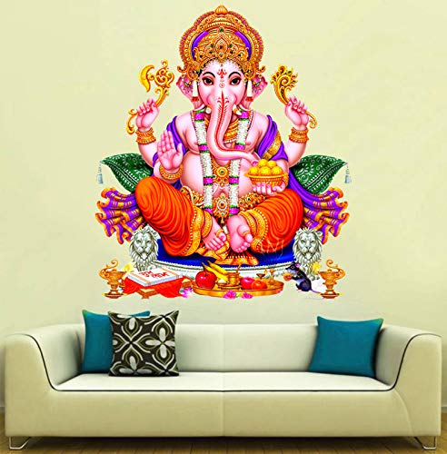 Ocean Decore Ganpati Bappa Wall Sticker | Wall Sticker for Living Room ...