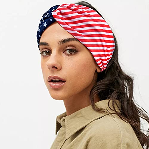 American Flag Headband US Patriotic Bandana 4th of July Outfit Wide ...