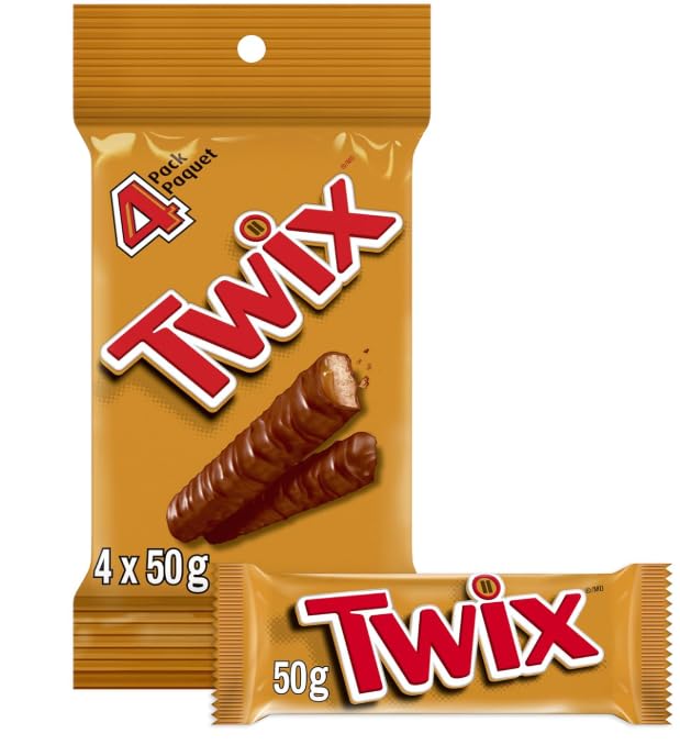 Amazon.com: TWIX, Caramel Cookie Chocolate Candy Bar, Full Size Bar ...