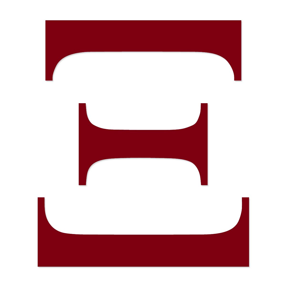 Xi Vinyl Sticker Decal Greek Letter Choose Size Color Deer Scene Vinyl