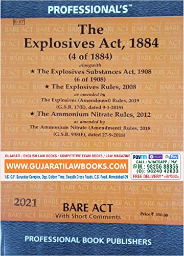 Amazon.in: Buy Explosive Act, 1884 - Bare Act 2021 Professional ...