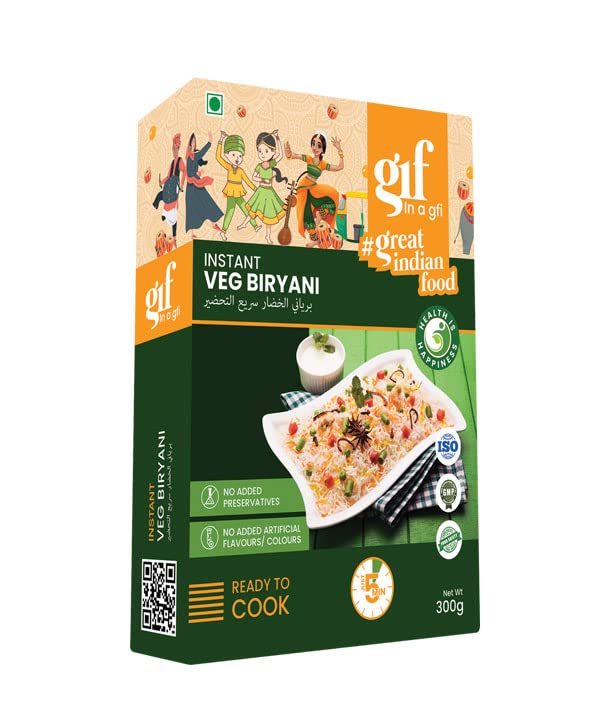 Great Indian Food Instant Veg Biriyani 300gm : Amazon.in: Grocery ...