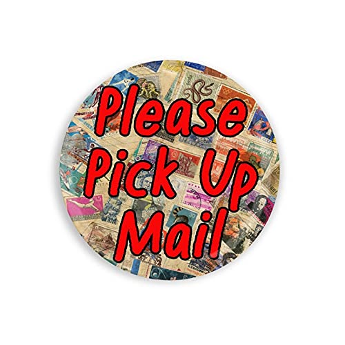 Amazon.com: 2.25" Outgoing Mail Magnet Please Pick Up Mailbox Magnet ...