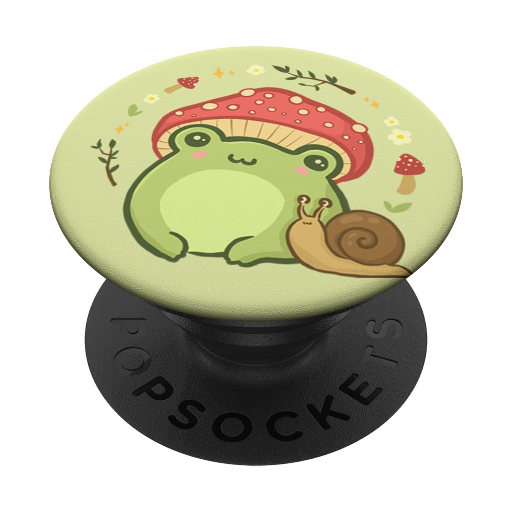 Amazon.com: Cottagecore Aesthetic Frog Snail Cute Vintage PopSockets ...