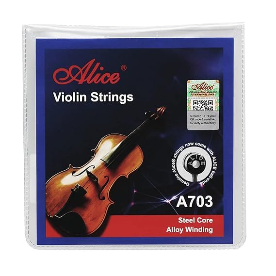 Alice Musical String A703 Violin Strings Steel Core Super Light Set for ...