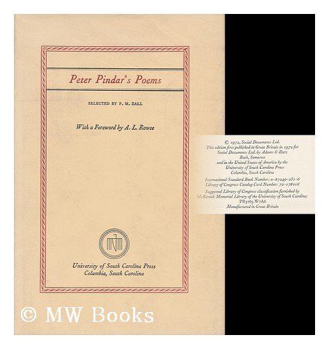 Peter Pindar's poems: Pindar, Peter: 9780872492516: Amazon.com: Books
