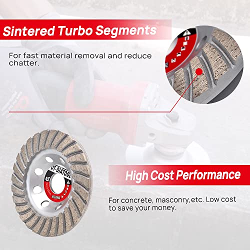 Snapklik.com : Diamond Grinding Wheel 4 Inch For Concrete Masonry Hard ...