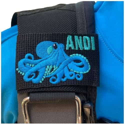 Amazon.com: Rinn Stitches - Custom Embroidered Scuba BCD Name Tag ...