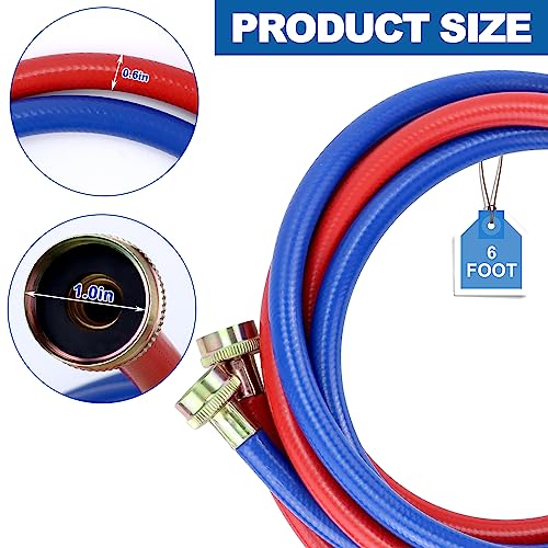 Snapklik.com : Rubber Washing Machine Hoses 6FT,Universal Washing ...