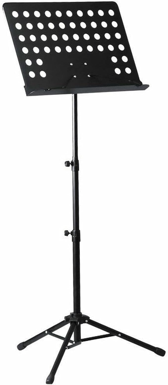 Black Heavy Duty Metal Foldable Music Stand Holder Tripod Orchestral ...