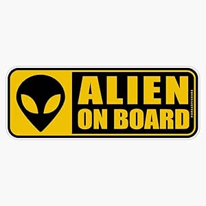 Amazon.com: Signal - Alien On Board Sticker Bumper Sticker Vinyl Decal ...