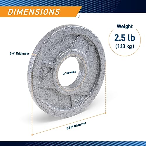 Snapklik.com : Marcy Classic 2 Cast Iron Olympic Grip Plates