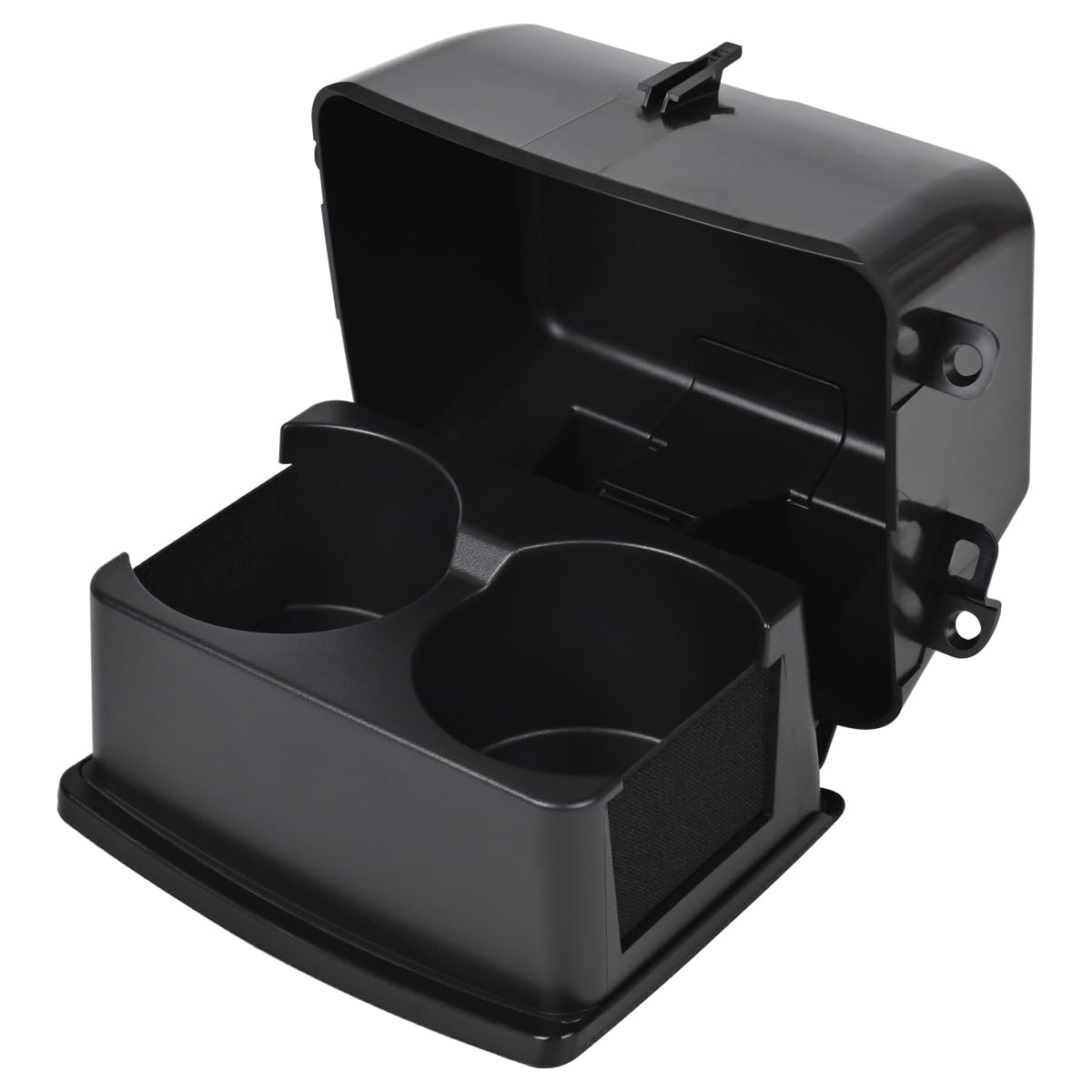 Amazon.com: Black Rear Seat Cup Holder Insert Console Box Assembly fits ...