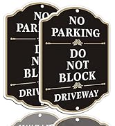 Amazon.com : Clotide No Parking Do Not Block Driveway Sign, 2 Pack 10 ...