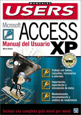Microsoft Access Xp Manual Del Usuario: Manuales Users: Amazon.co.uk ...
