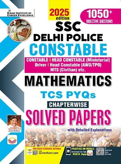 Buy SSC Delhi Police Constable Mathematics Chapterwise TCS PYQs Solved ...