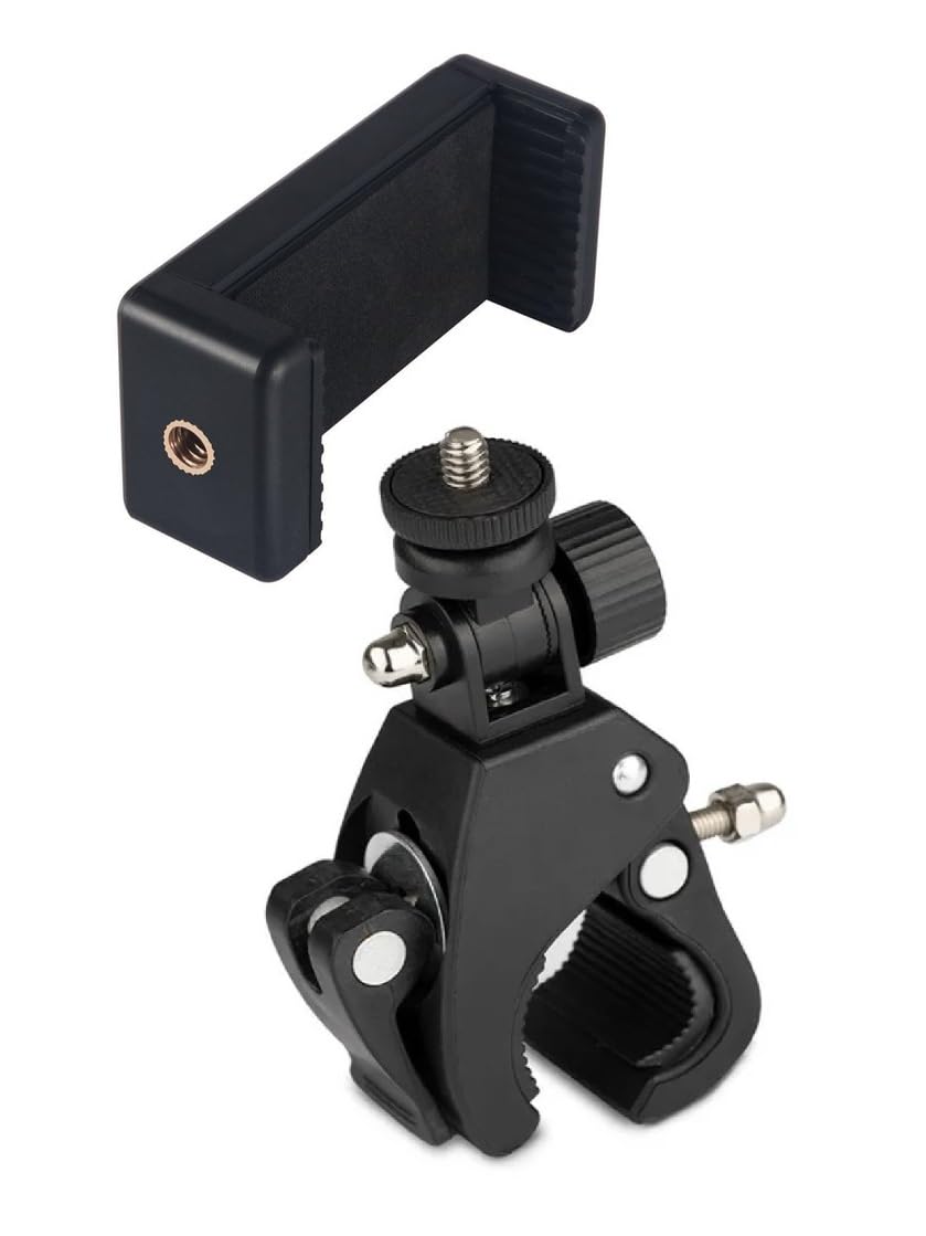 Action Camera and Mobile Universal Aluminium Alloy Mount with Two 360 ...