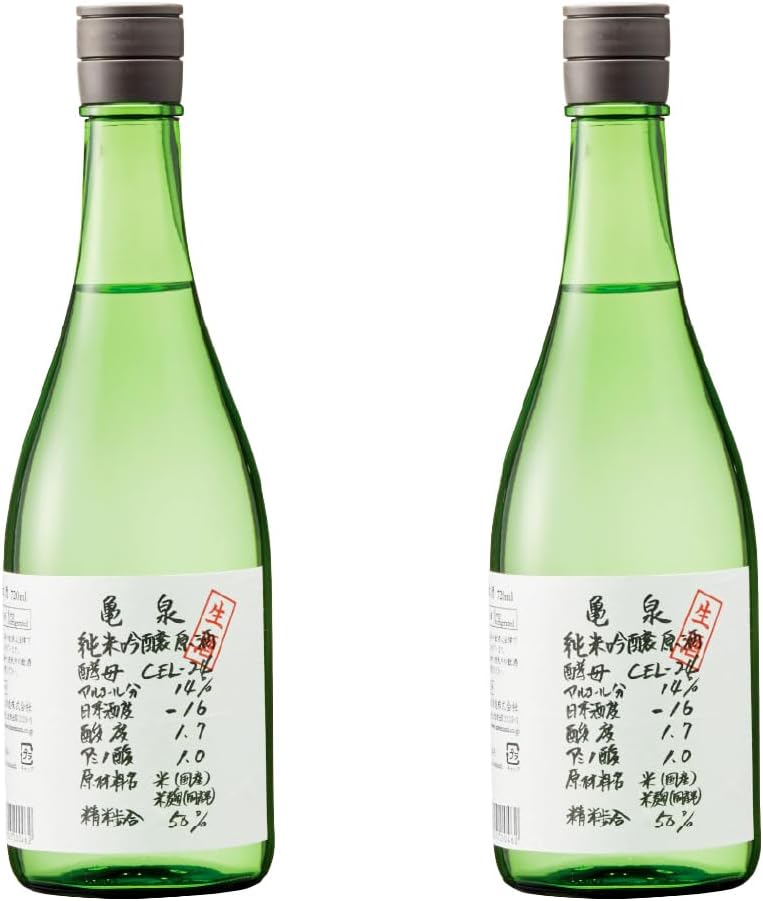Amazon.co.jp: 純米吟醸生原酒 CEL-24 720ml（生酒）×2本セット日本酒 純米吟醸 地酒 亀泉 甘口 フルーティ お祝い お歳暮 高知県 土佐市 : 食品・飲料・お酒