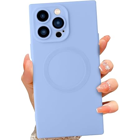 Amazon.com: SobLn for Square iPhone 13 Pro Max Case Magnetic Gradient ...
