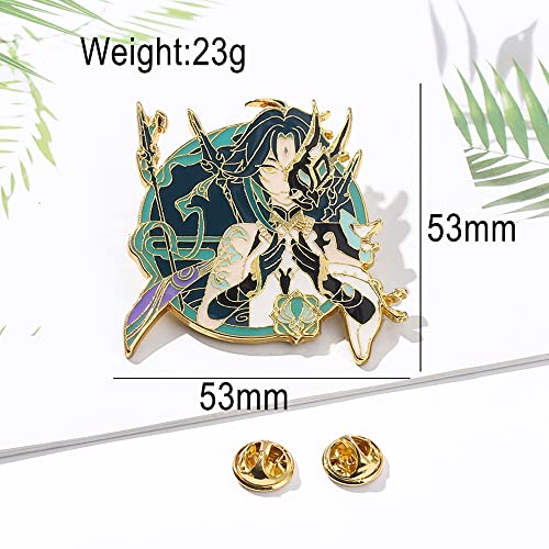 Buy Gen-shin Im-pact Enamel Pins Set - Anime Game Characters Venti ...