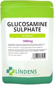Amazon.com: Lindens Glucosamine Sulphate 2KCl 1000mg 1/Day Double Pack 120 Capsules : Health ...