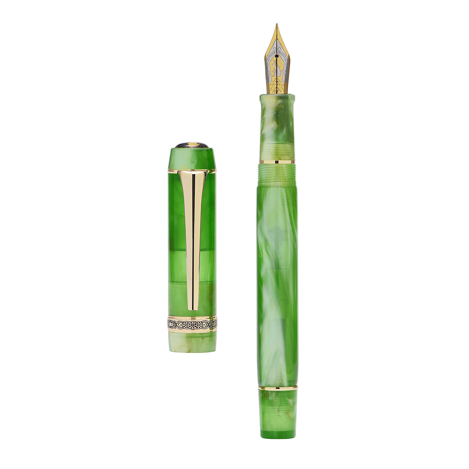 Amazon.com : Asvine Kaigelu 316A Green Acrylic Fountain Pen, Iridium ...