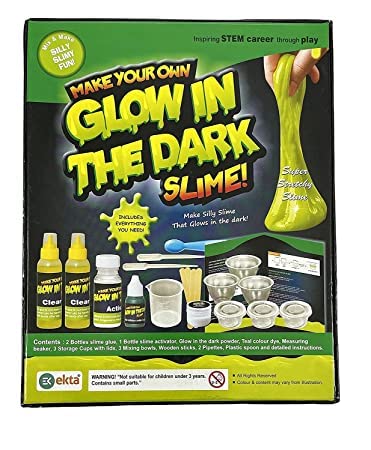 Buy Toy House Glow in The Dark Slime Making Kit for Kids, Galaxy Slime ...
