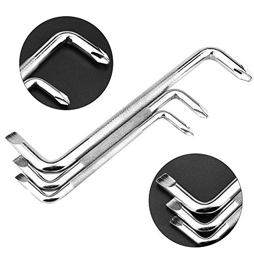 Hyuduo 3Pcs Z-Shaped Screwdriver Right Angle Double Head Short Shank ...