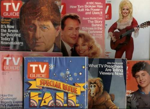 TV GUIDE 1987 Complete 52-Issues, Great Celebrity Covers, Instant Gift ...