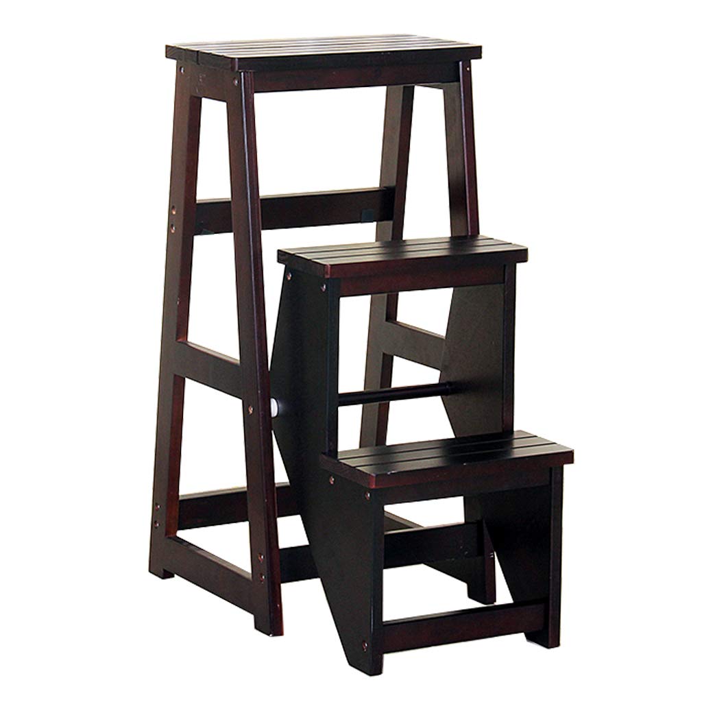 Buy HGNA-Stepladders Heightening 77 (30") Wood Step Stool, 3-Step ...