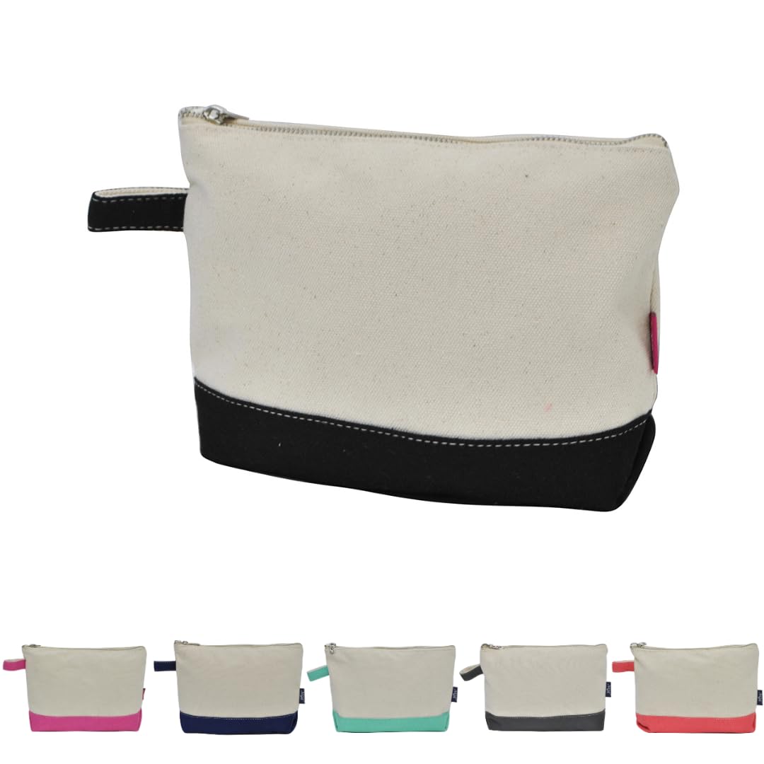 Amazon.com | NGIL Jute/Canvas Large Travel DYI Cosmetic Bag Pouch for ...
