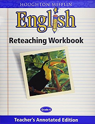 Amazon.com: English Reteaching Workbook, Grade 4, Teacher's Annotated Edition: 9780618055661 ...