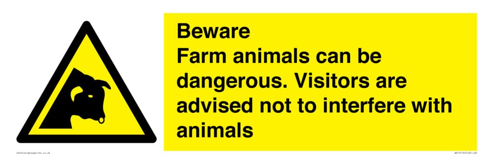 Dangerous Animals Sign
