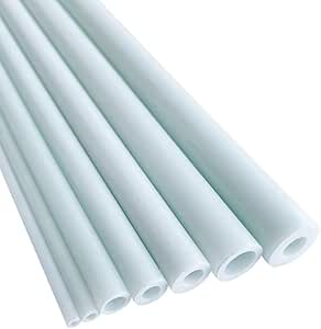 Amazon.com: JSFZM Carbon Rod Glass Fibre rods， White Glass Fiber Tube Fiberglass Tube Glass ...