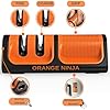 Amazon.com: Orange Ninja Mini Knife Sharpener - Coarse & Fine Manual ...