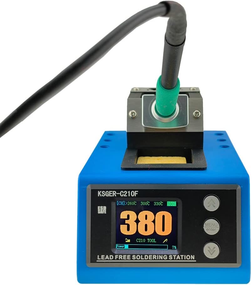 KSGER C210 Soldering Station TFT LCD Electric Controller For JBC-210 Tips Auto-sleep Rapid ...