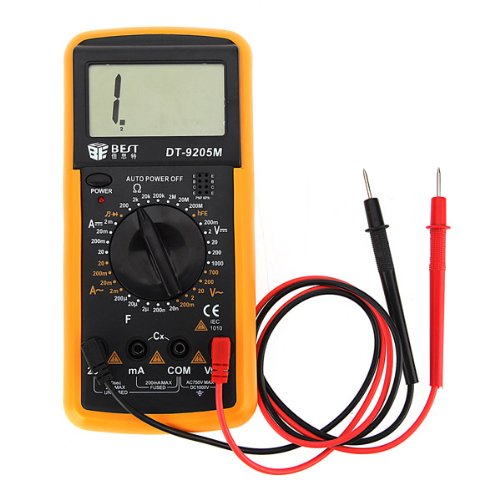BEST DT9205M LCD AC DC Volt AMP OHM Electrical Digital Multimeter ...