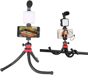 White Isle Flexi Smartphone Vlogging Kit, for Apple & Android, Includes Apple standard cable ...