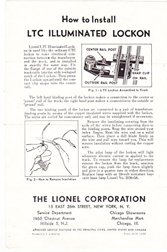 How to Install Lionel Illuminated Lockon: The Lionel Corporation ...