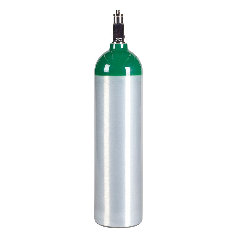 Amazon.com: New Medical D 14.6 cu ft. Aluminum Oxygen Cylinder with ...
