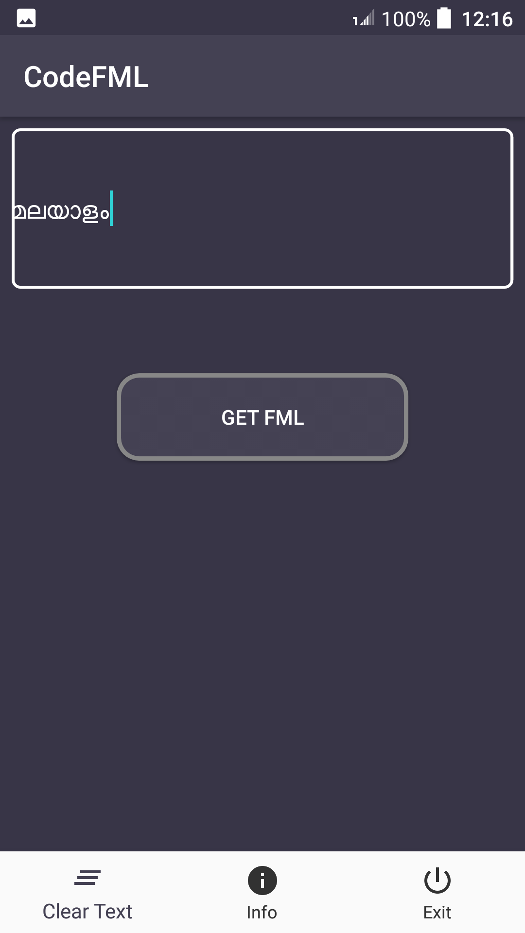 CodeFML: Tool to convert Unicode Malayalam to FML - App on Amazon Appstore