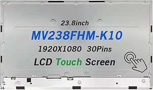 Amazon.com: WARWOLFTEAM Compatible with MV238FHM-K10 MV238FHM K10 23.8inch 1920X1080 FHD 30Pins ...