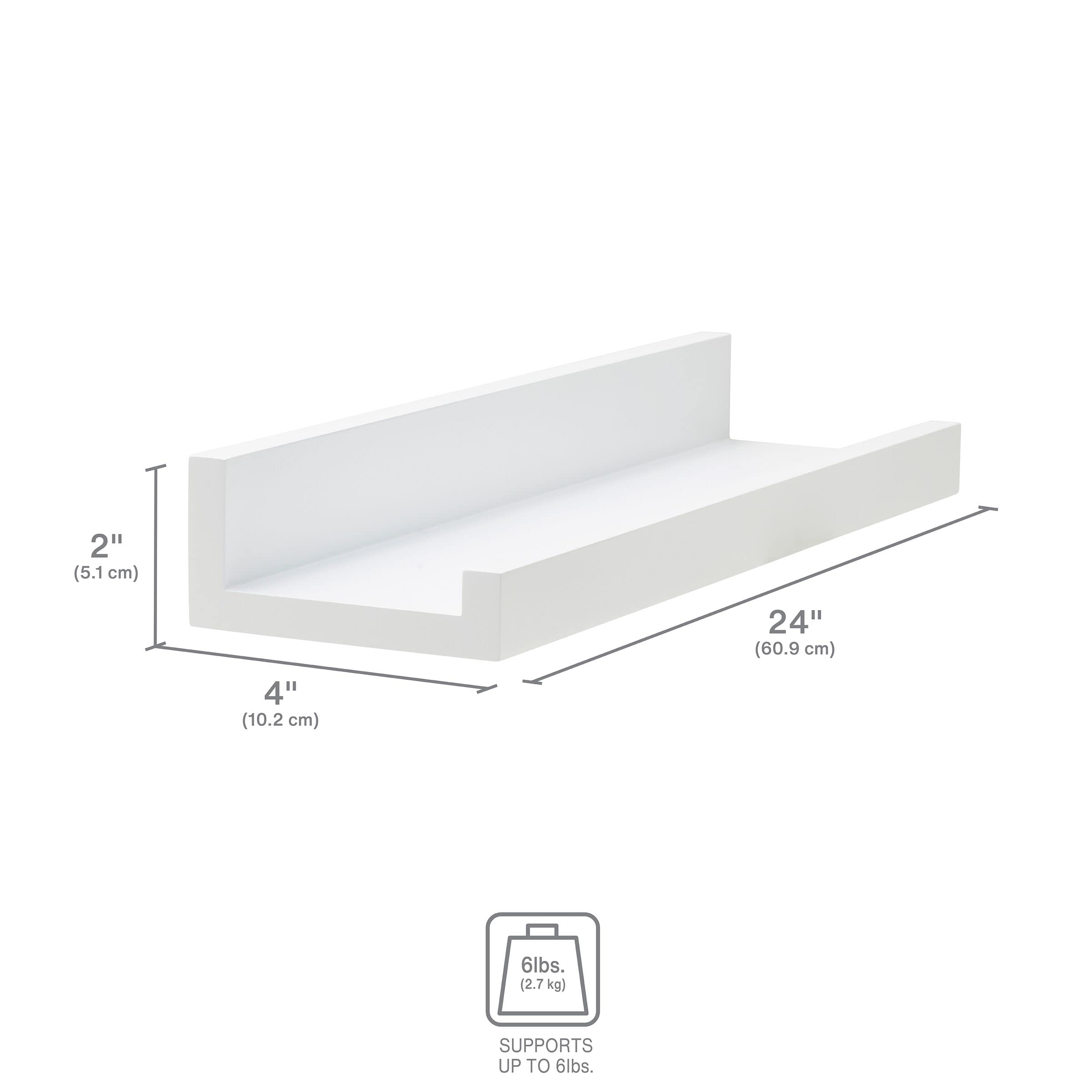 Snapklik.com : MELANNCO Floating MDF Photo Ledge For Bedroom