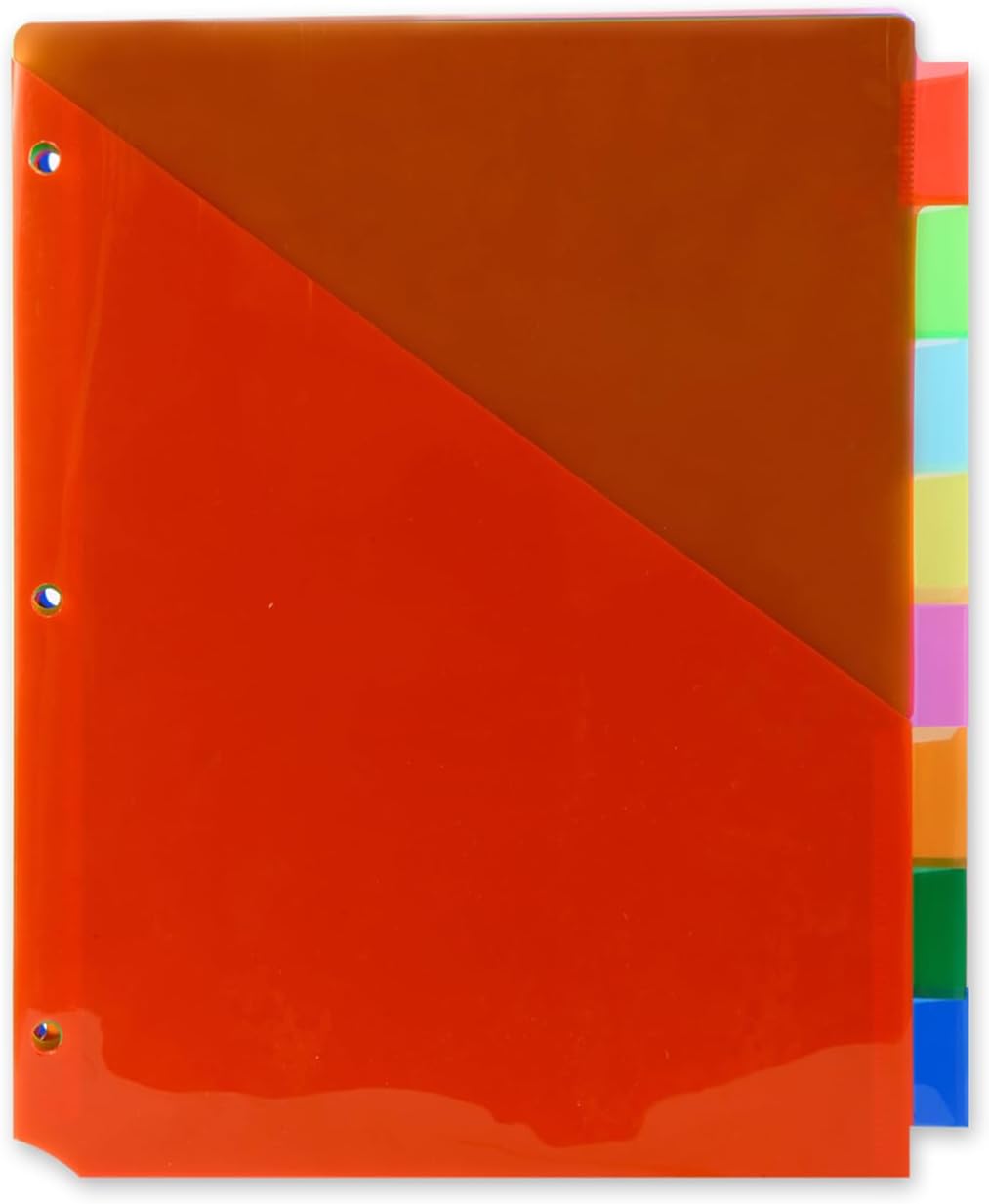 Amazon.com : Plastic 8Tab 2 Set Binder Dividers,Index Two Pockets ...