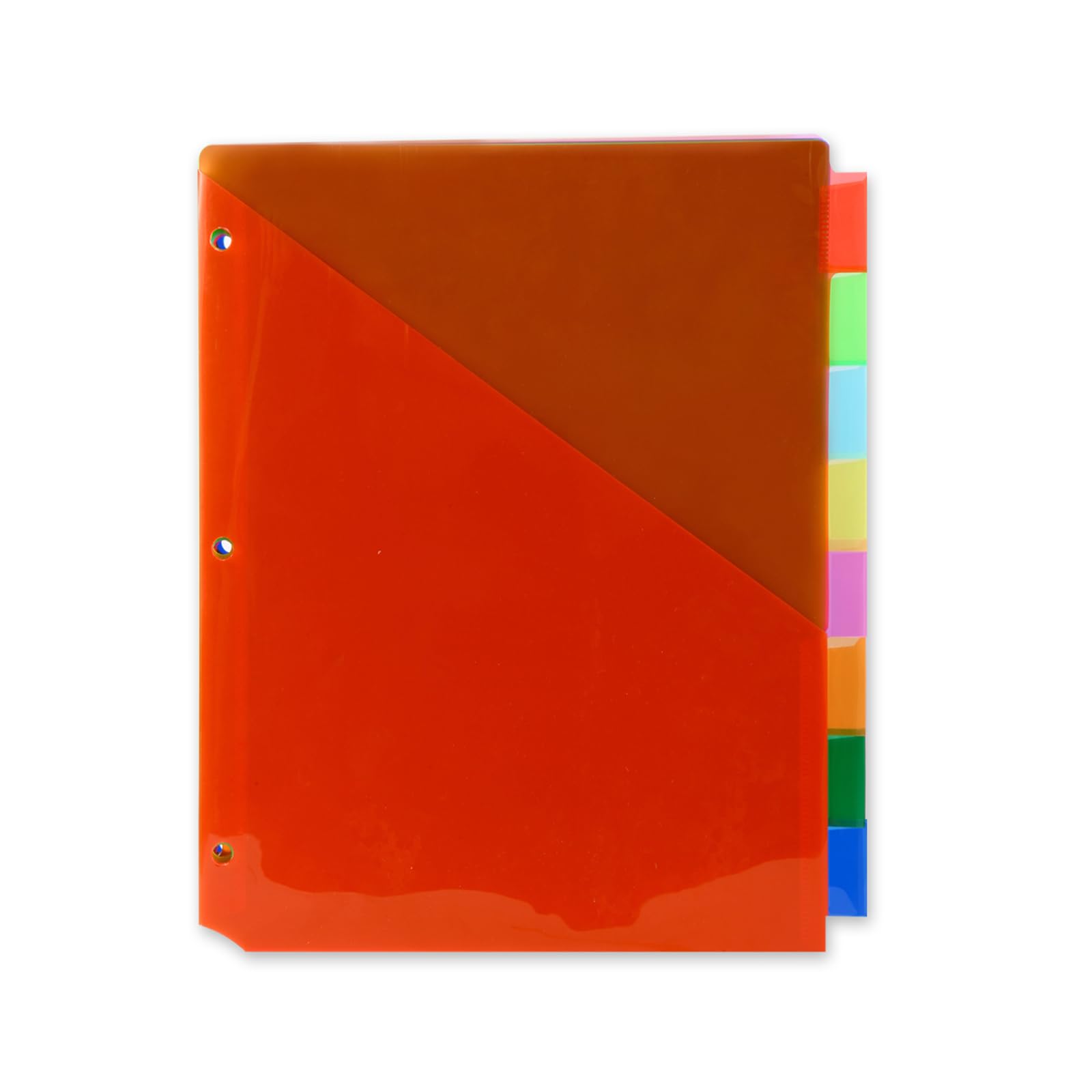 Amazon.com : Plastic 8Tab 2 Set Binder Dividers,Index Two Pockets ...