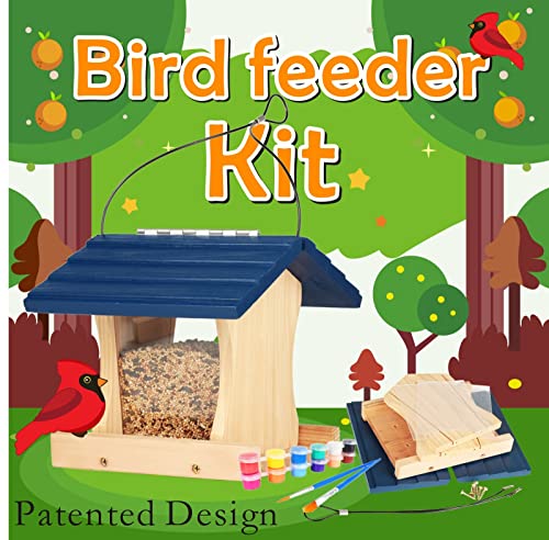 Snapklik.com : Alaskan Western Red Cedar Ranch DIY Bird Feeder Kit For ...