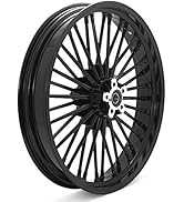 Amazon.com: TOFR 21inch 16inch Black Front Rear Wheels Rims 36 Fat King ...
