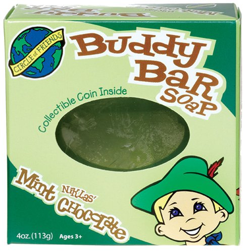 Amazon.com : Circle of Friends Niklas' Mint Chocolate Buddy Bar Soap, 4 ...